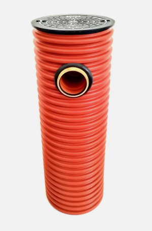 Steigrohr DN315/1m mit Rohrklappe Sickerschacht Drainage Abwasser Rohr ...