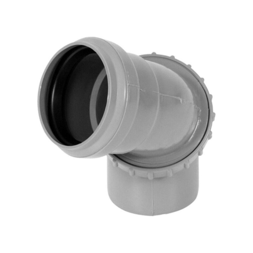 HT Bogen Abflussrohr DN50 Universalbogen 360° verdrehbar Rohr Abwasser ...